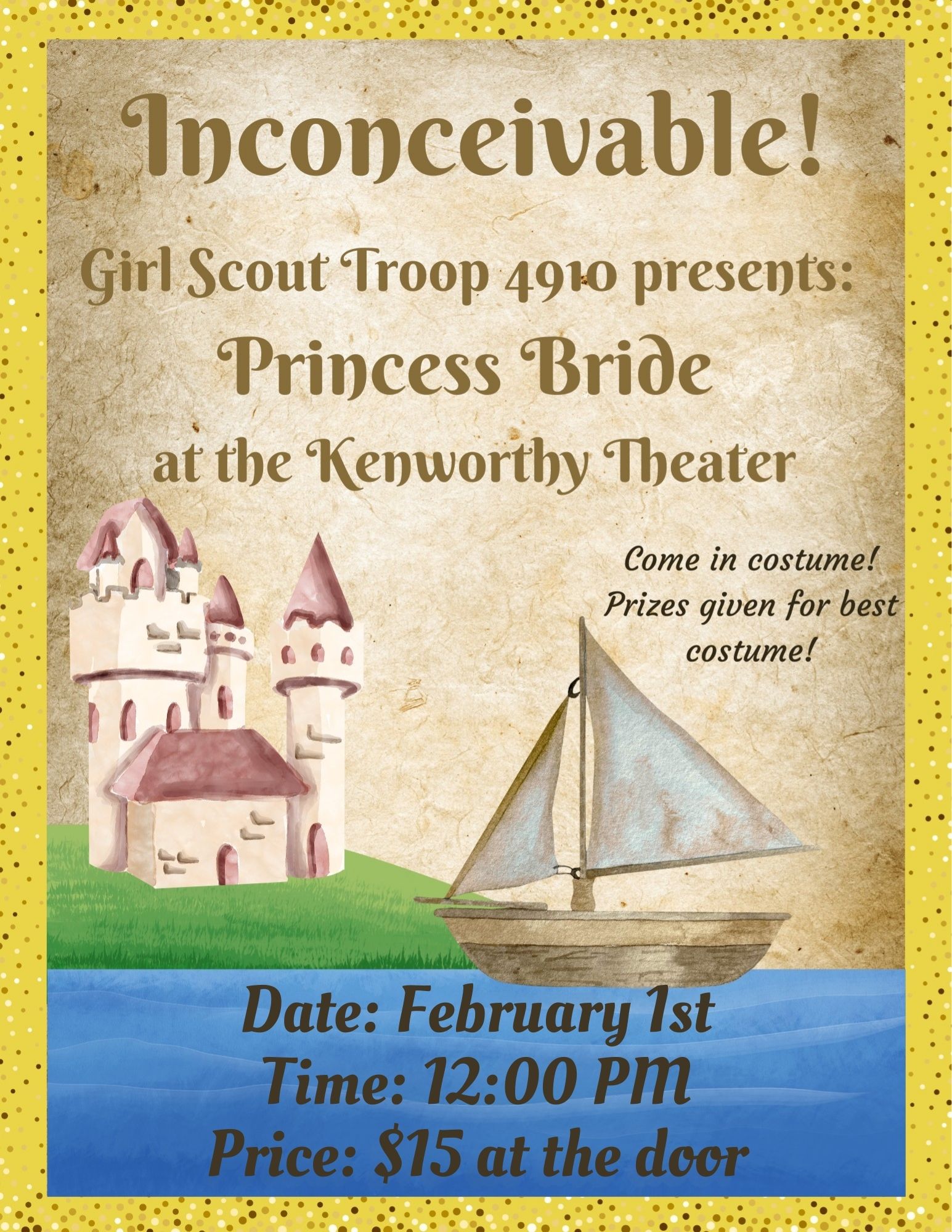 Girl Scout Troop 4910: The Princess Bride